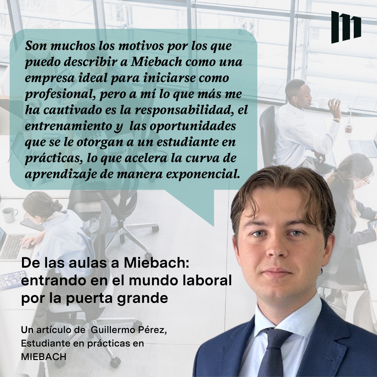 Global | De las aulas a Miebach: entrando en el mundo laboral por la puerta grande
